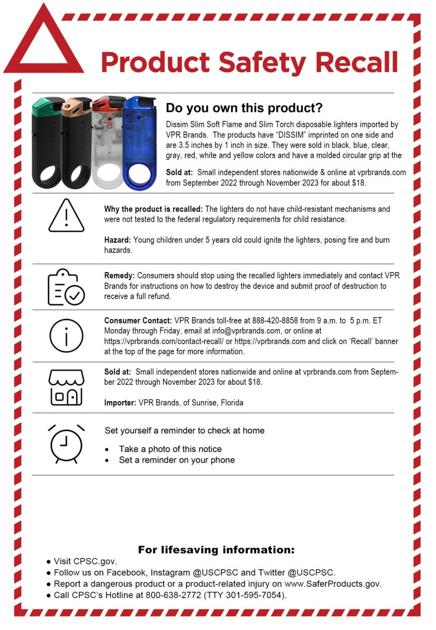 Submit Your Recall Claim - VPR Brands LP.